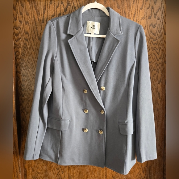 Betabrand | Jackets & Coats | Nwot Betabrand Dusty Blue Haze ...